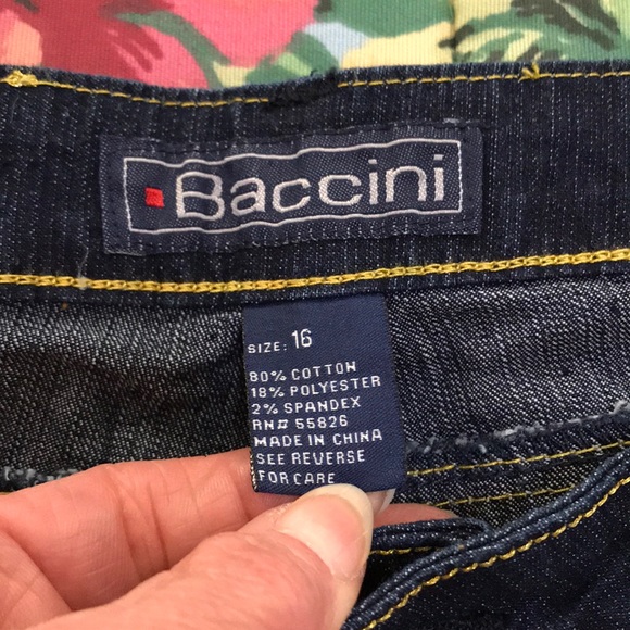 Baccini | Jeans | Baccini Capri Jeans With Shiny Gold Belt | Poshmark